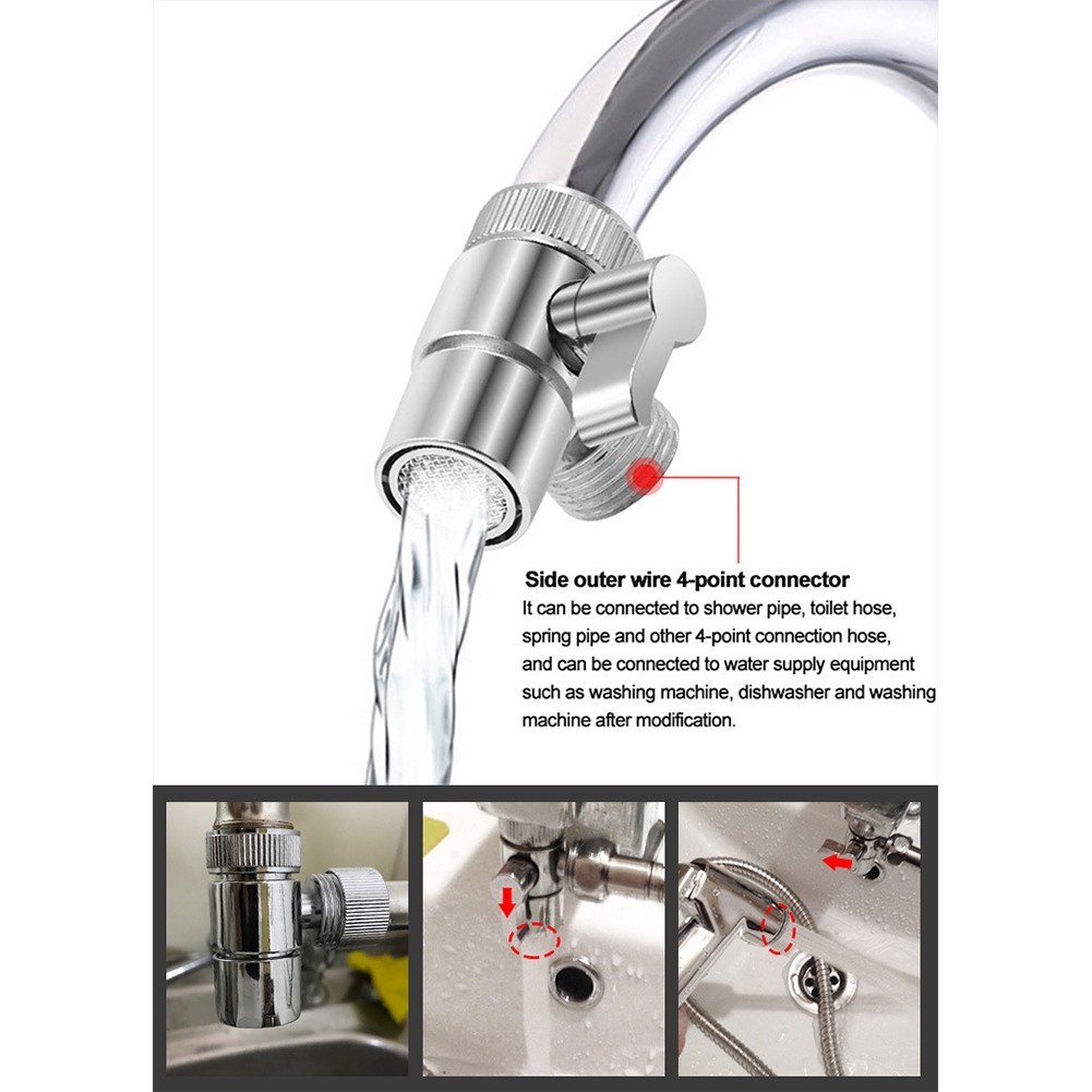 【GLIM】Switch Faucet Adapter Kitchen Sink Splitter Diverter Valve Water ...