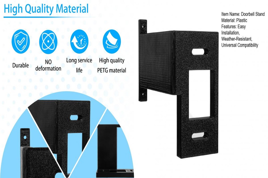 redbuild| Wall-mounted Doorbell Extender Brick Wall Doorbell Mount ...