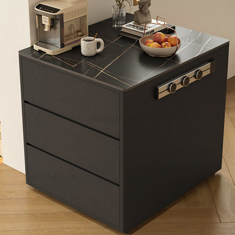 Simple Beautiful Island Cabinet Movable Narrow Island Table Integrated ...
