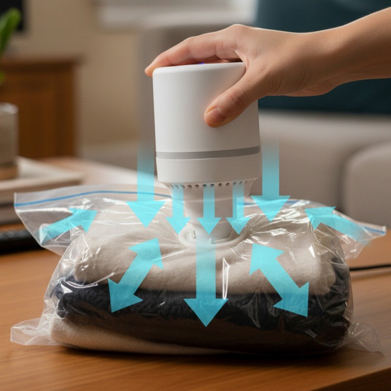 Home Travel Device - Electric Vacuum Pump - Storage Bag Plug Air Pump ...