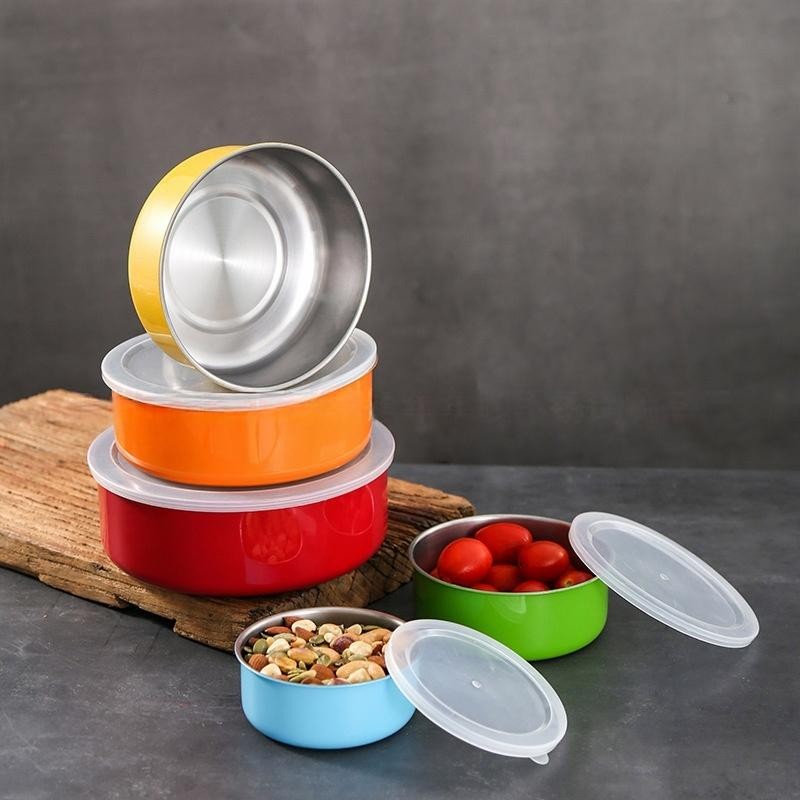KOALA 5-Piece Stainless Steel Pot Set Food Storage Bowl Box | Shopee ...