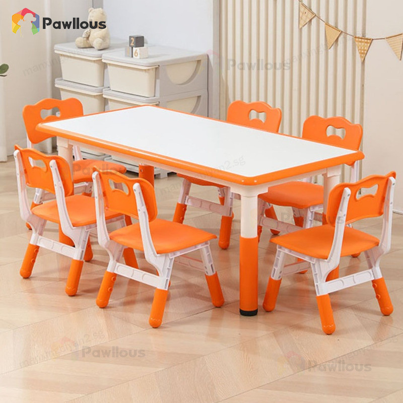 Kids Study Table Liftable Table Can Doodle Desk And Chair Set Plastic ...