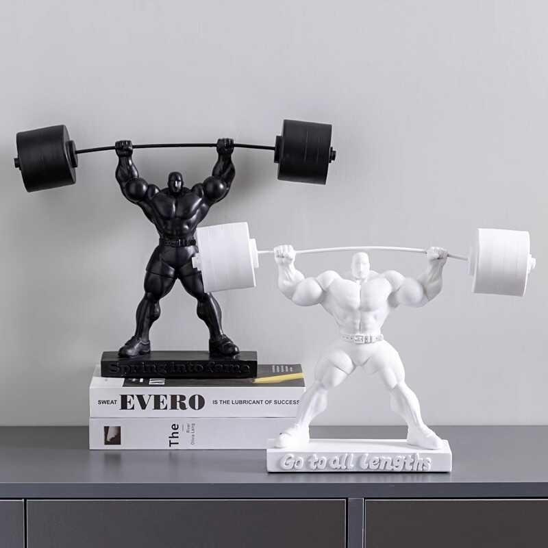 Muscle Man Hercules Weightlifting Bodybuilding Model Sports Ornaments ...