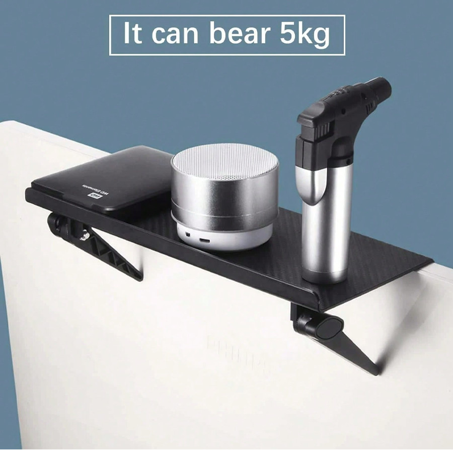 Foldable Computer Monitor Storage Rack Adjustable Tv Top Storage Rack ...
