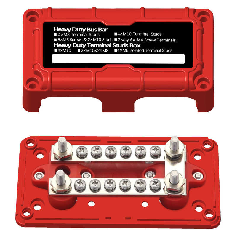46 Dual Stud Junction Box 124 Car RV Wheelboat Negative Busbar Busbar ...