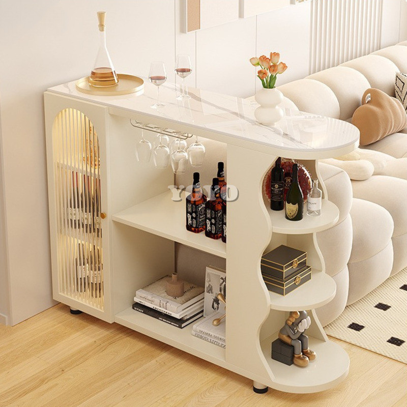 YUA Bar Balcony Long And Chair Rounded Corner Storage Simple Industrial ...