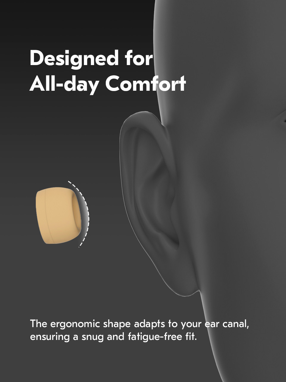KBEAR Coffee Eartips Wired Headphones Silicone ear tips Skin-safe ...