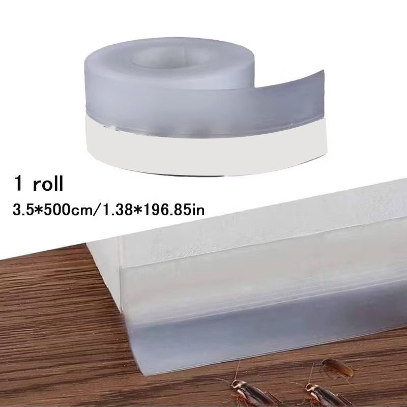 1Pcs Translucent 5M Door Bottom Seal Strip Window Rubber Seal Windproof ...