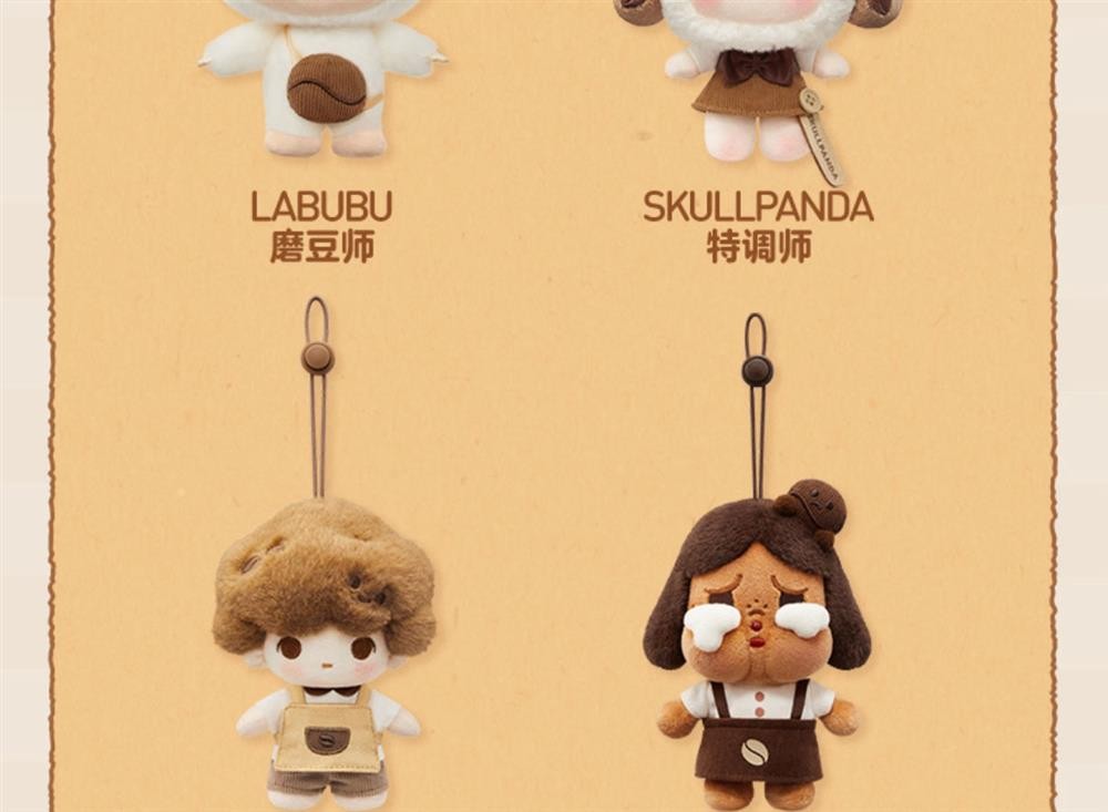 Labubu Coffee Factory Series Plush Hanging Dolls | Shopee Singapore