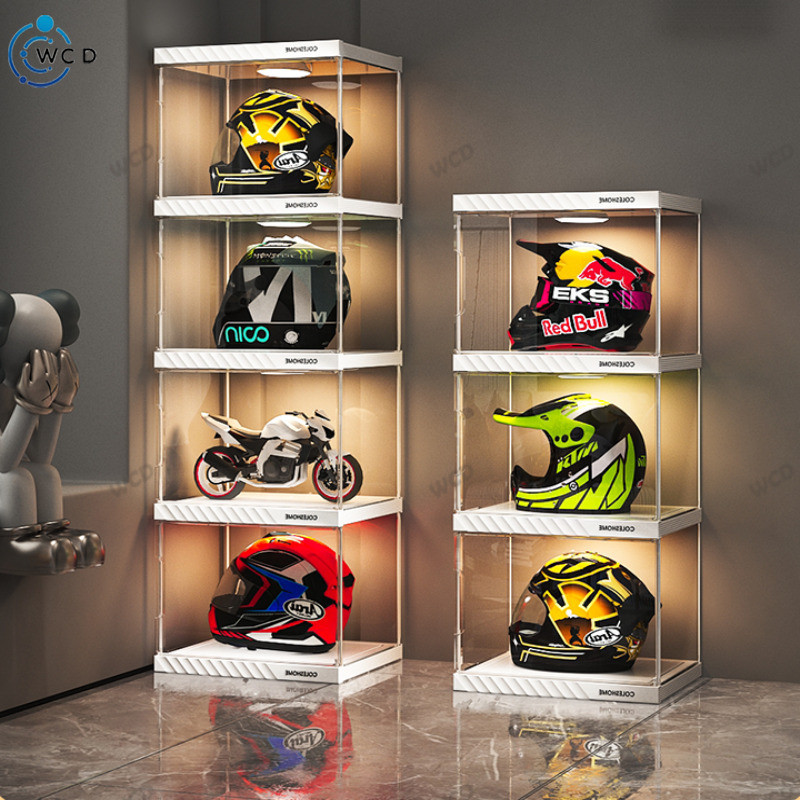 WWCD Storage Cabinet Locker Household Helmet Storage Rack Toy Handle ...