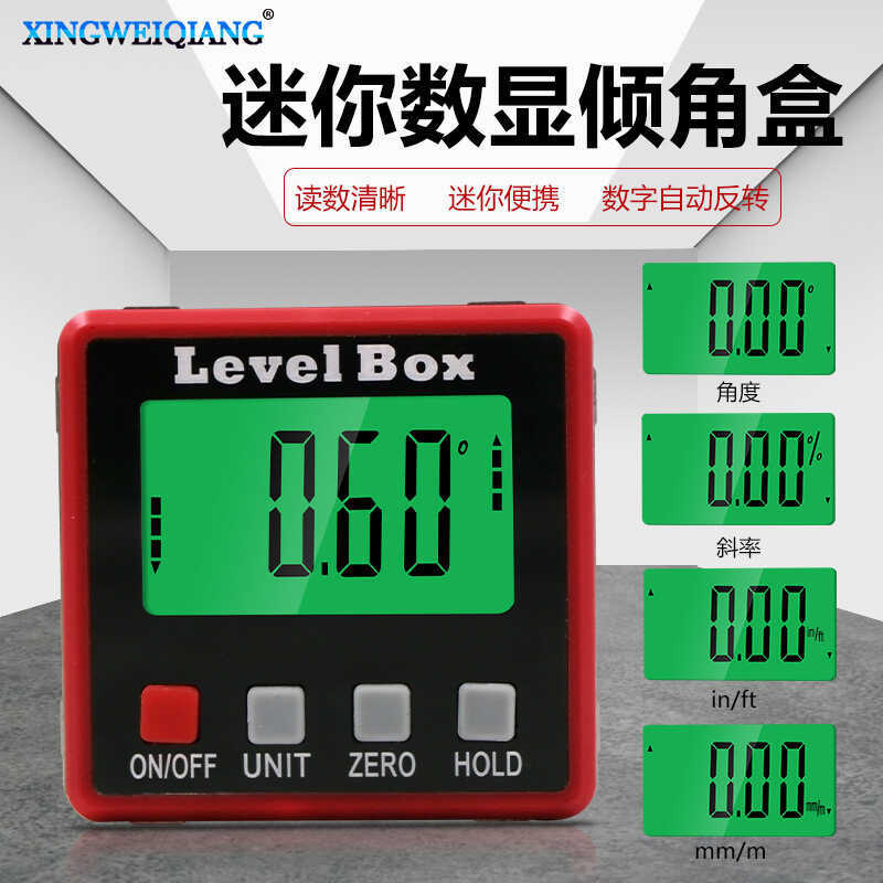 Inclinometer Electronic Spirit Level Angle Ruler Measurement ...