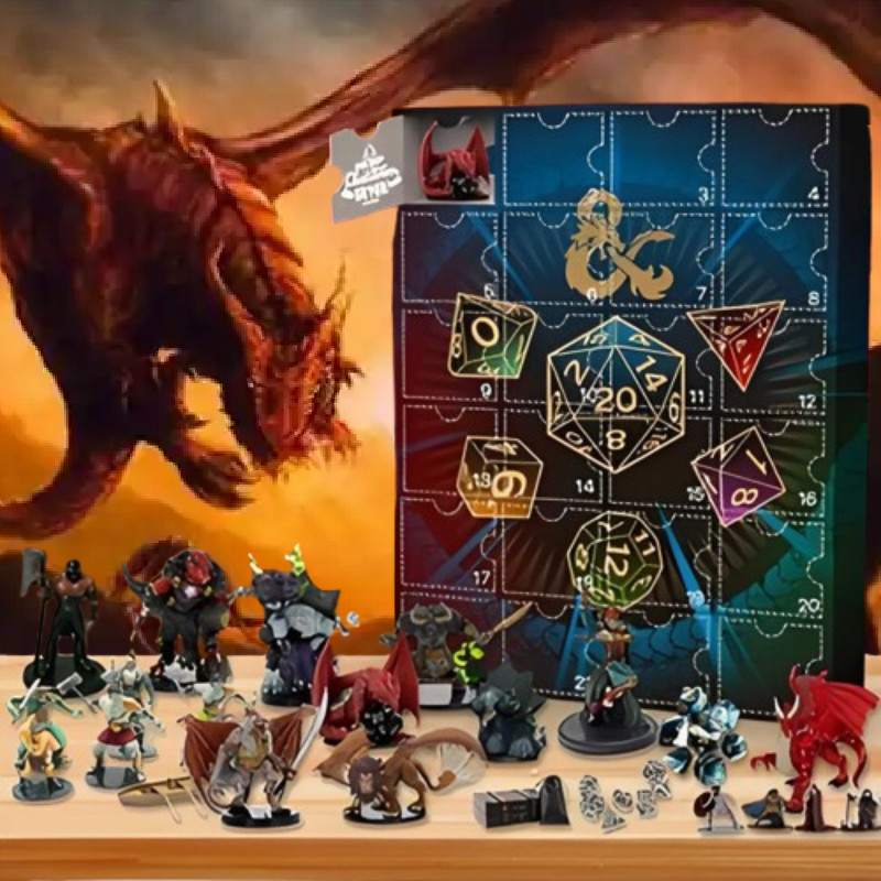 Dragons And Dungeons Themed Advent Calendar With Surprise Collectibles ...