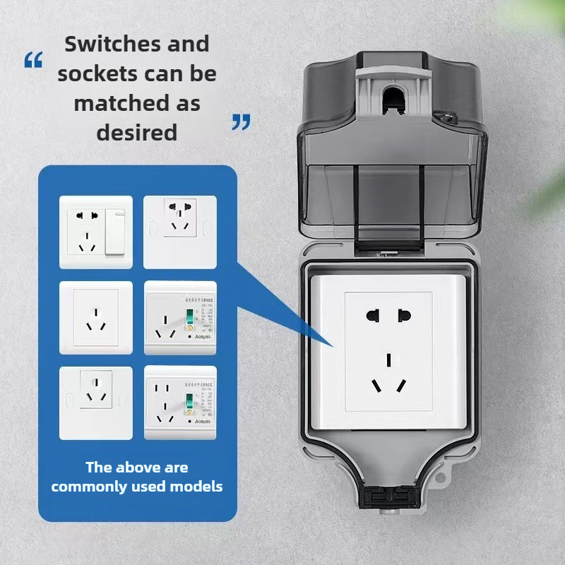 Integrated Surface-Mount Outdoor Waterproof Socket Power Switch Outdoor ...