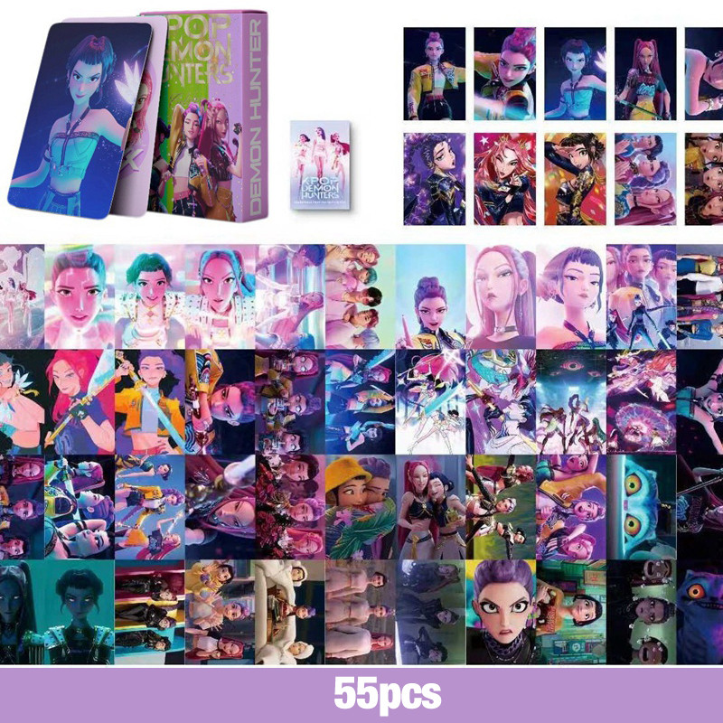 90/55/30pcs Saja Boys Lomo Card Kpop Demon Huntrix Girl Group Postcards Rumi Zoey Mira Derpy ...