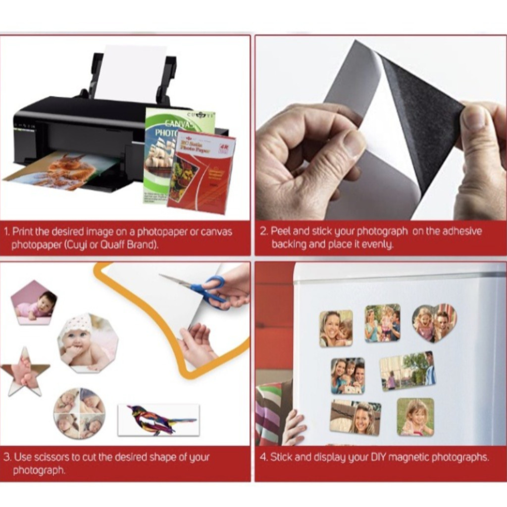 🇸🇬 A4 Magnetic Sheets with Adhesive DIY Ref Magnet 1 Sheets | Shopee ...