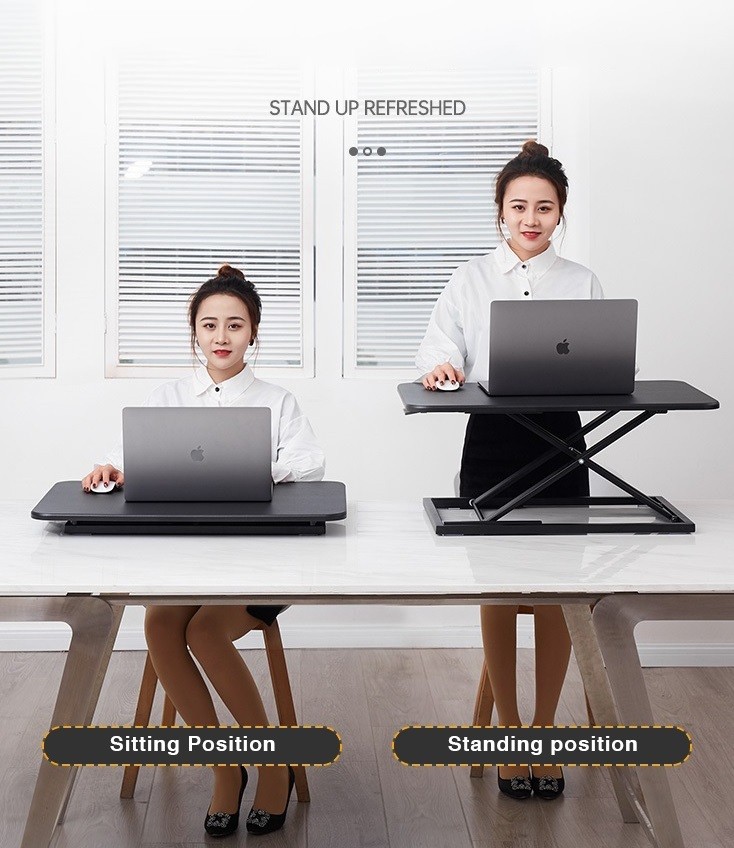 Smart Ergo Manual Desk Converter with 6 heights adjustment | Ergonomic ...