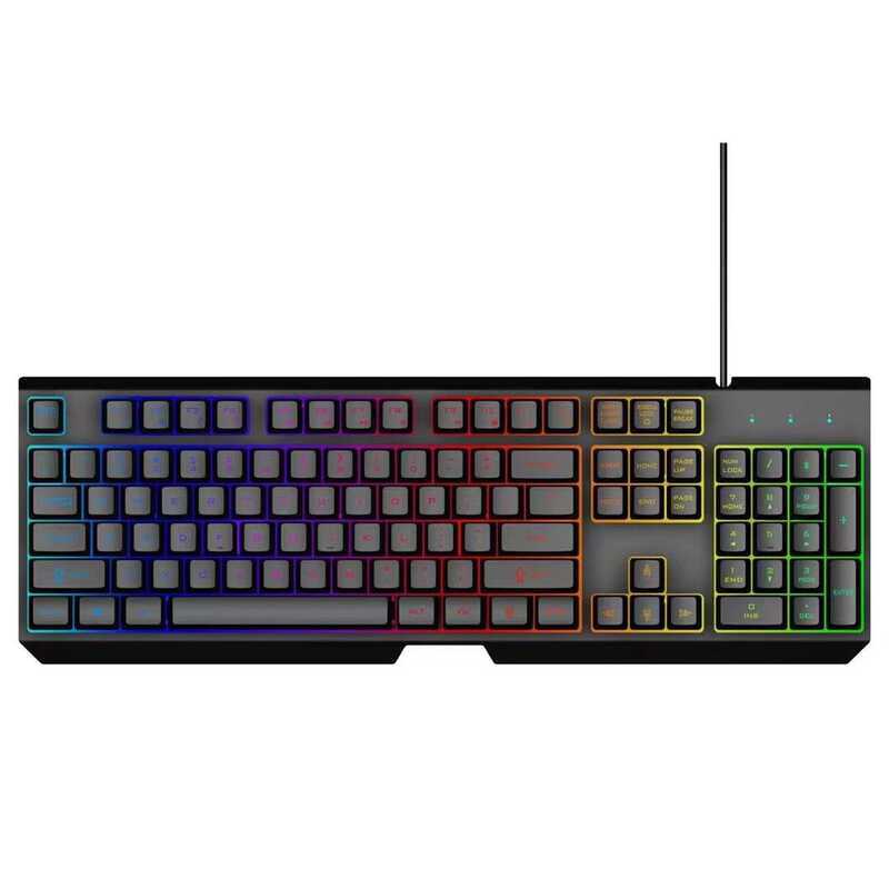Real Mechanical Feel Keyboard SB Wired External Game Backlight Eating ...