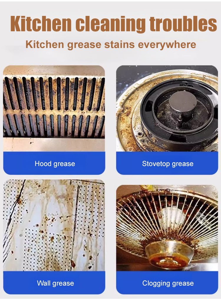 【Powerful Degreaser/Multifunctional Brush】JMY Oil Stain Cleaner Heavy ...