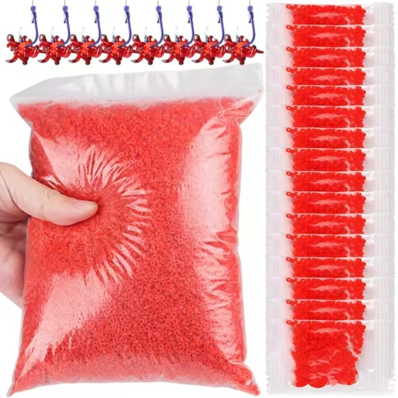 High Elasticity Fishing Rubber Bands with Secure Blood Worm Lock, Quick ...