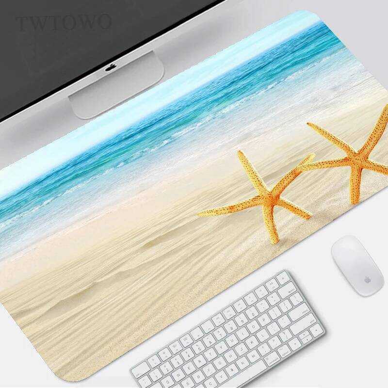 Blue Sky Beach Mouse Pad Gamer XL Computer New Home Custom Mousepad XXL ...