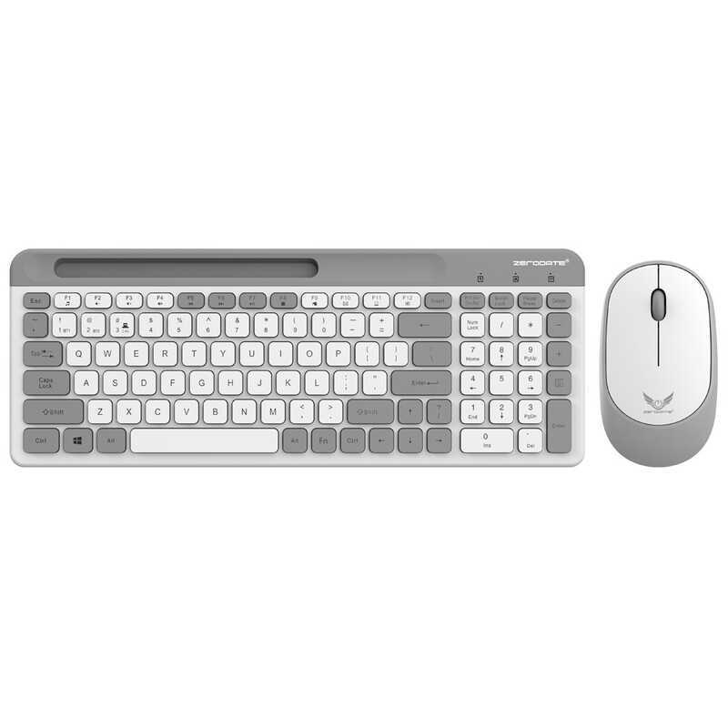 Dual-mode Wireless Keyboard & Mice Combo 2.4G Bluetooth 5.0 Membrane ...