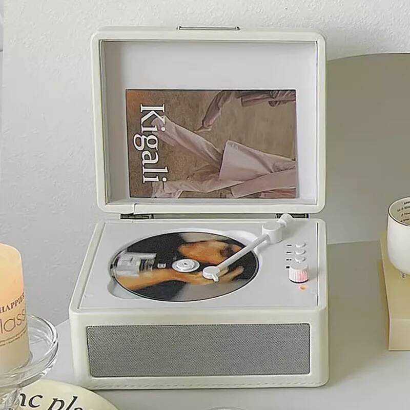 Retro CD Player with Home Portable Bluetooth Speaker, Audio AUX Input ...