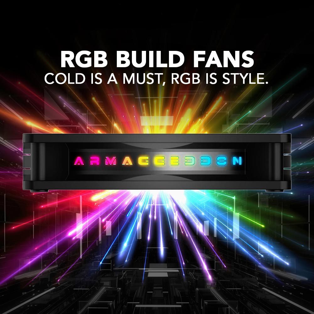 Armaggeddon RGB 5 Pcs RGB PC Cooling Fan 120mm | RGB KIT 3000 | Shopee ...