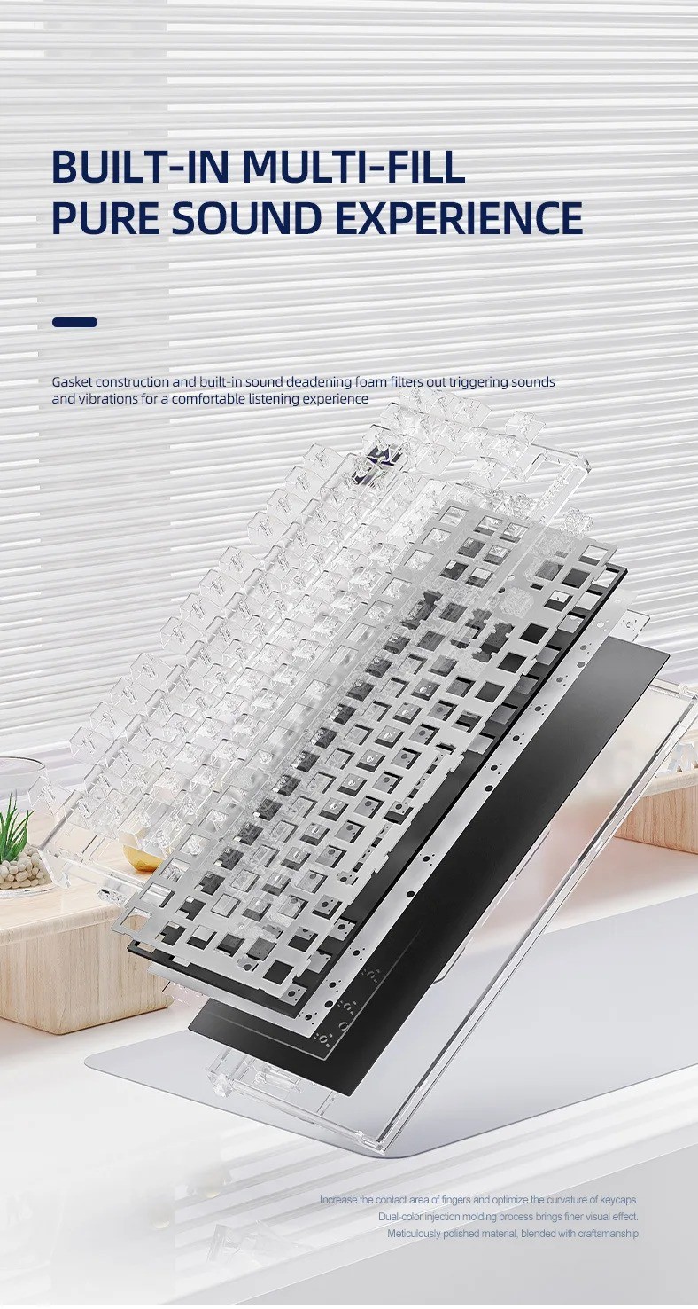 Attack Shark K86 RGB Wireless gaming Mechanical Keyboard Hot Swap Metal ...