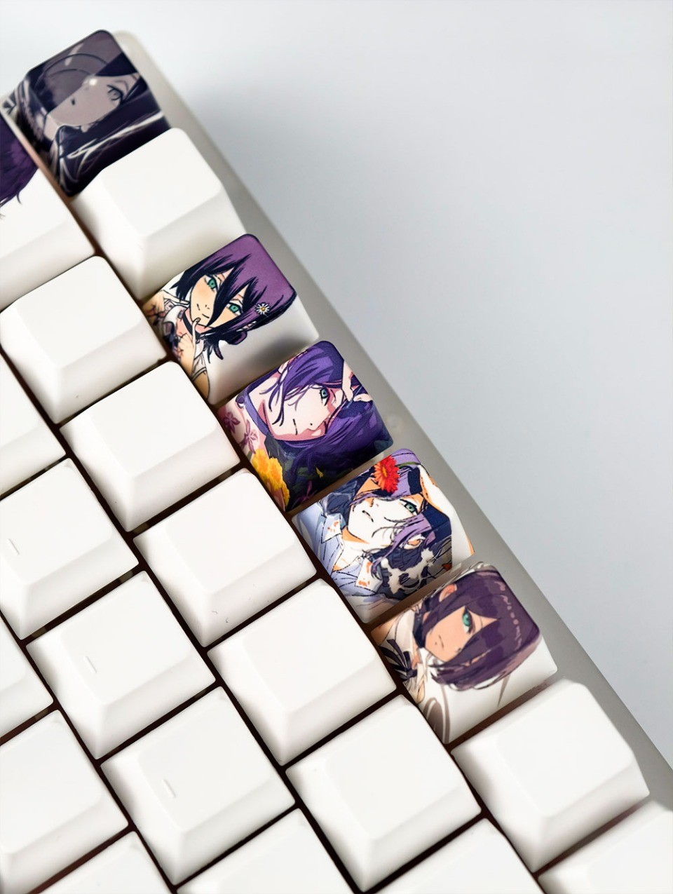 Chainsaw Man Reze Keycaps Cherry Profile 12pcs PBT Mechanical Keycaps ...