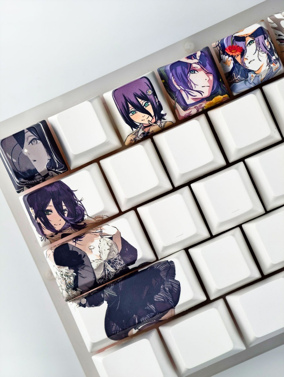 Chainsaw Man Reze Keycaps Cherry Profile 12pcs PBT Mechanical Keycaps ...