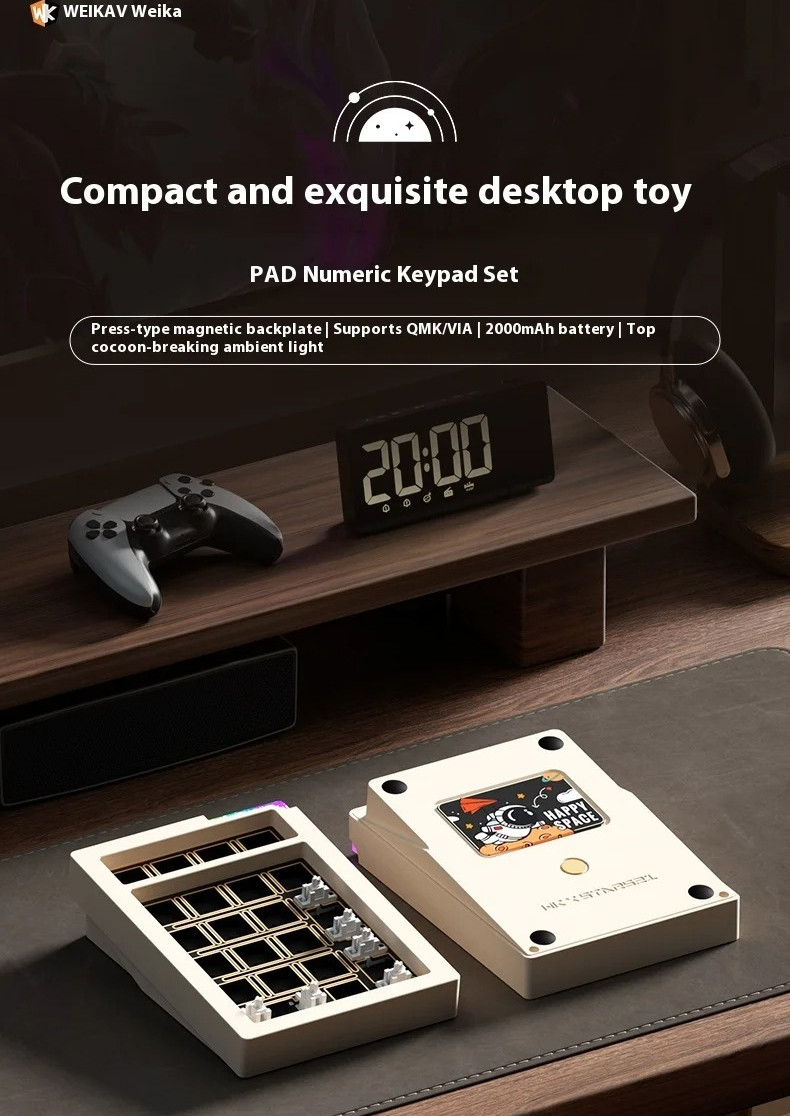 WEIKAV Stars21 Wireless Three Mode Mechanical Keyboard Kit CNC Aluminum ...