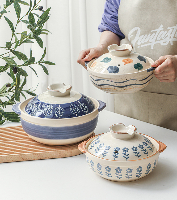 [48H Shipping] Japanese Ceramic Clay Pot for Claypot Rice, Household ...