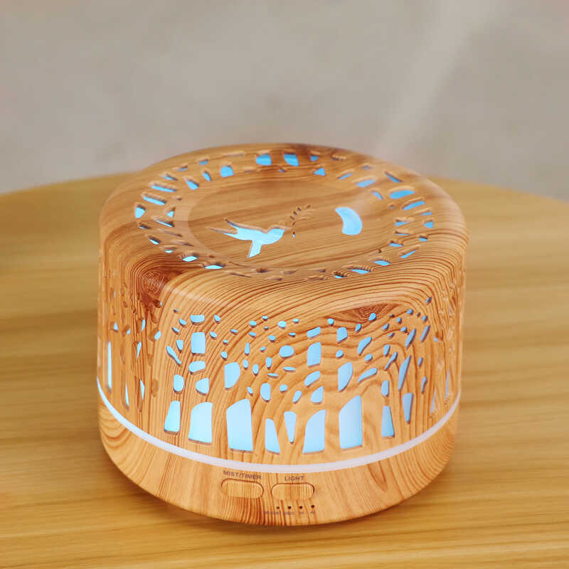 Bird Yiren Carved Aroma Diffuser Hollow 5 0m l Wood Grain Ultrasonic ...