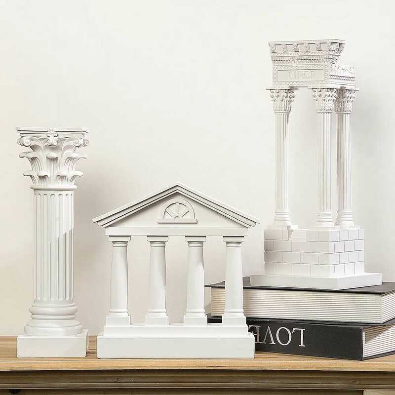 Greek Ancient City Temple Architectural Model Decorative Ornaments Home ...
