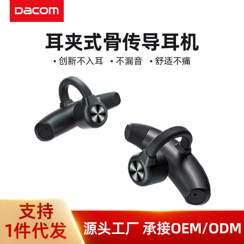 Sports Wireless Clip-On Style HiFi Sound Quality Bone Conduction ...
