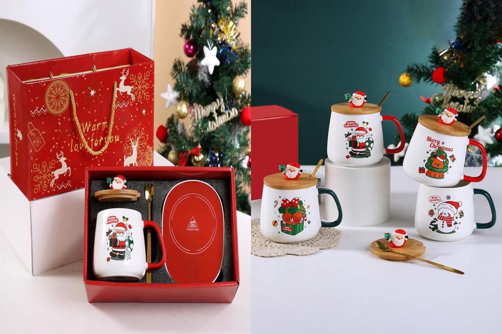 FA| Temperature Control Coffee Mug Holiday Season Coffee Gift Set ...
