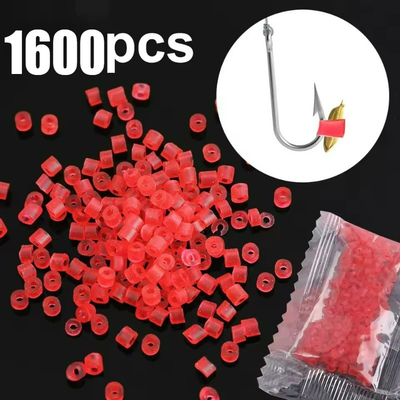 High Elasticity Fishing Rubber Bands with Secure Blood Worm Lock, Quick ...