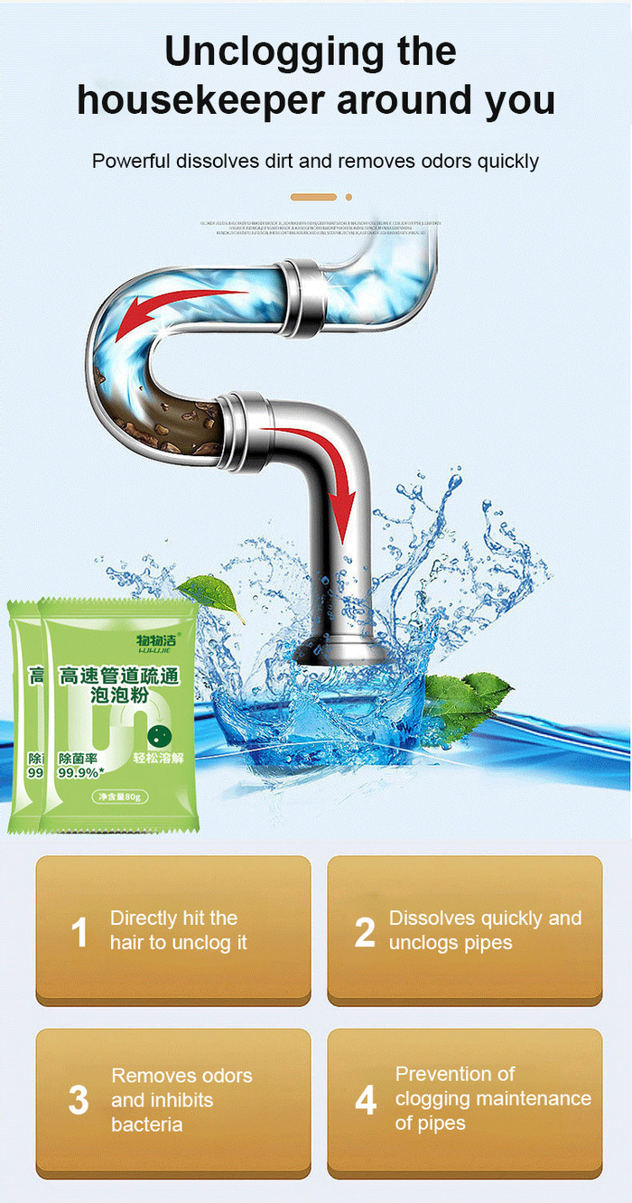 🌹Best Price🌹【Odorless Quick Cleaner】Strong Bubble Cleaning Powder 🏆NO.1 ...