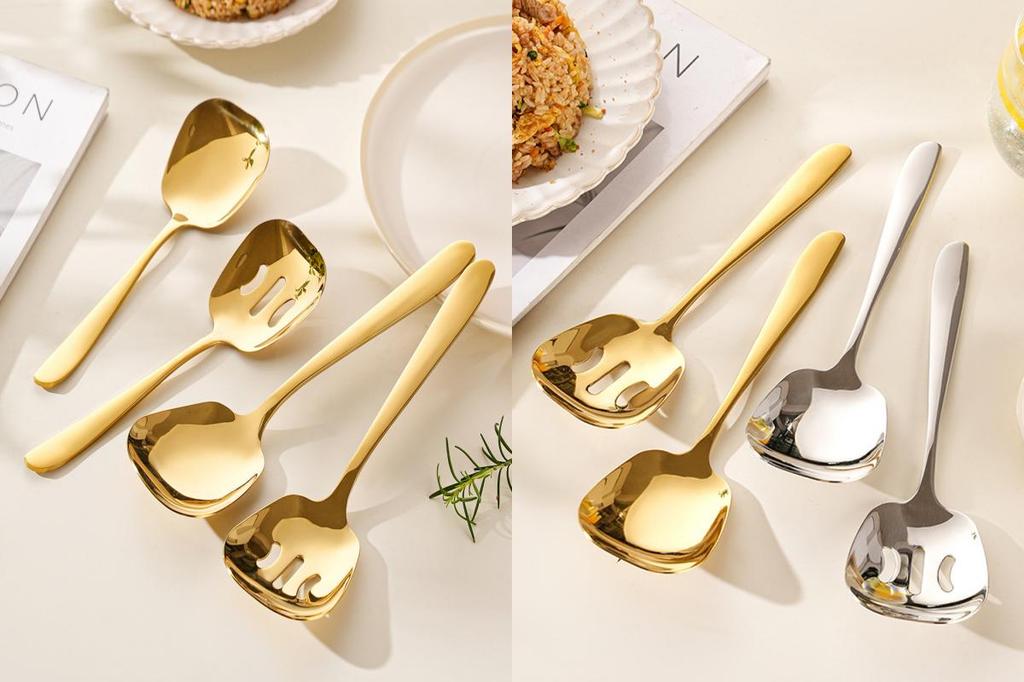 pe Stainless Steel Spoon Buffet Serving Utensil Premium Stainless Steel ...