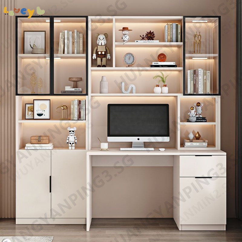 Integrated Table Home Computer Desk Light Luxury Study Table Office ...