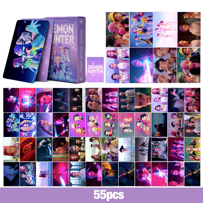 90/55/30pcs Saja Boys Lomo Card Kpop Demon Huntrix Girl Group Postcards Rumi Zoey Mira Derpy ...