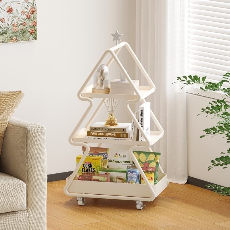 Christmas Tree Living Room Simple Mobile Trolley Creative Sofa Cabinet ...