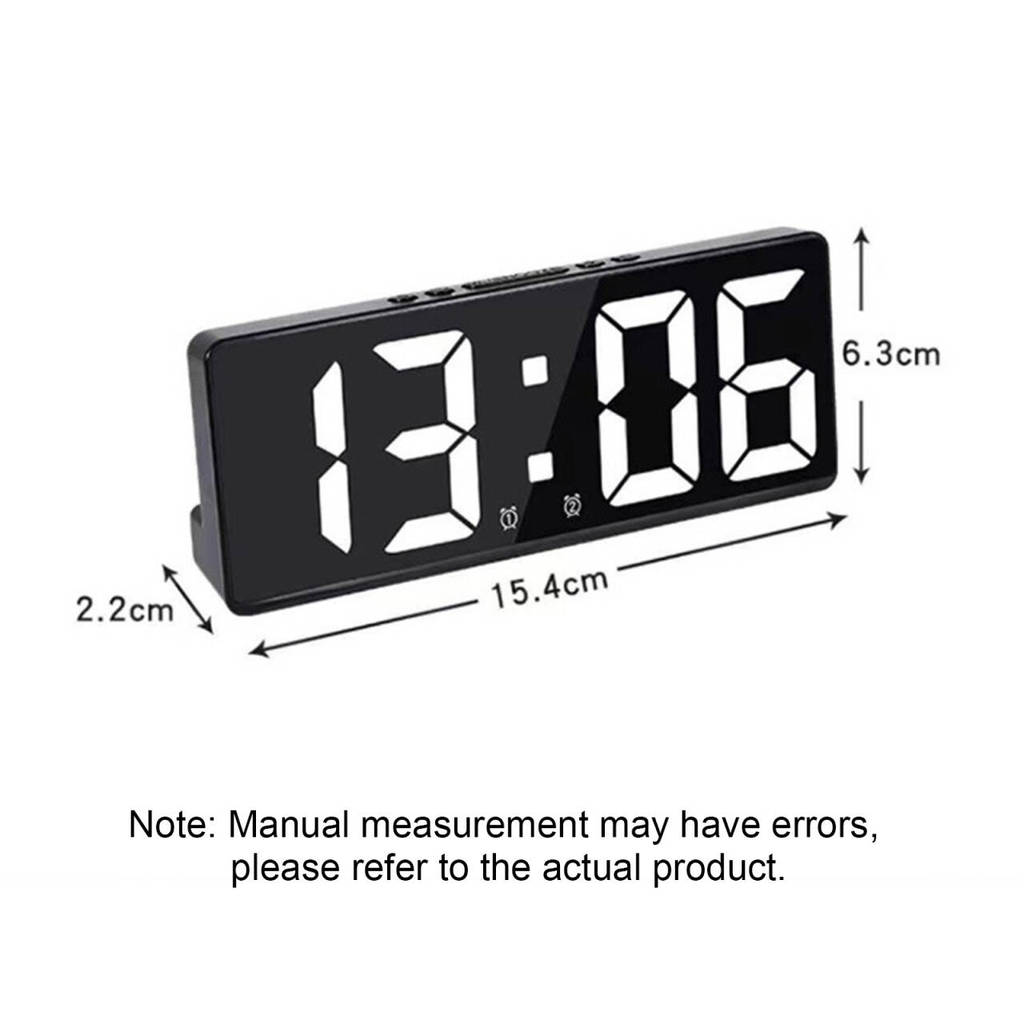 [SG] Modern LED Digital Alarm Clock | Minimalist Desktop Display with ...