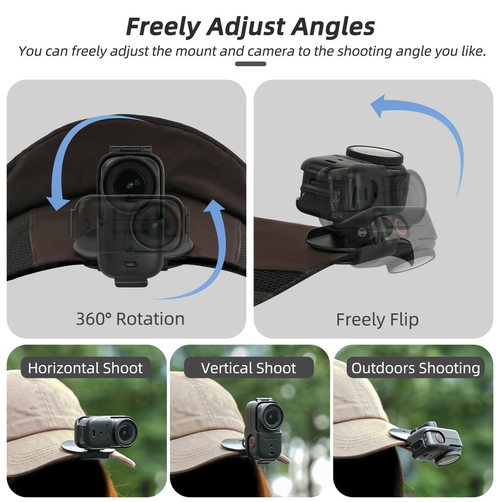 Suitable for DJI Osmo Nano Outdoor Brim Clip Adjustable Horizontal ...