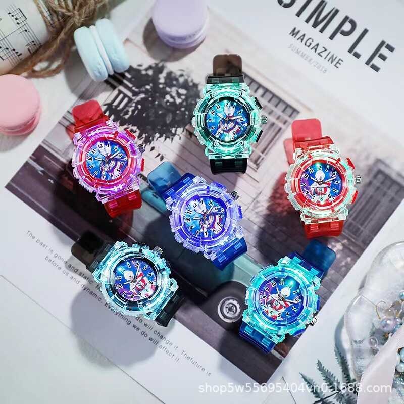 Luminous Ultraman Watch Children's Watch Cartoon Luminous Student Watch ...
