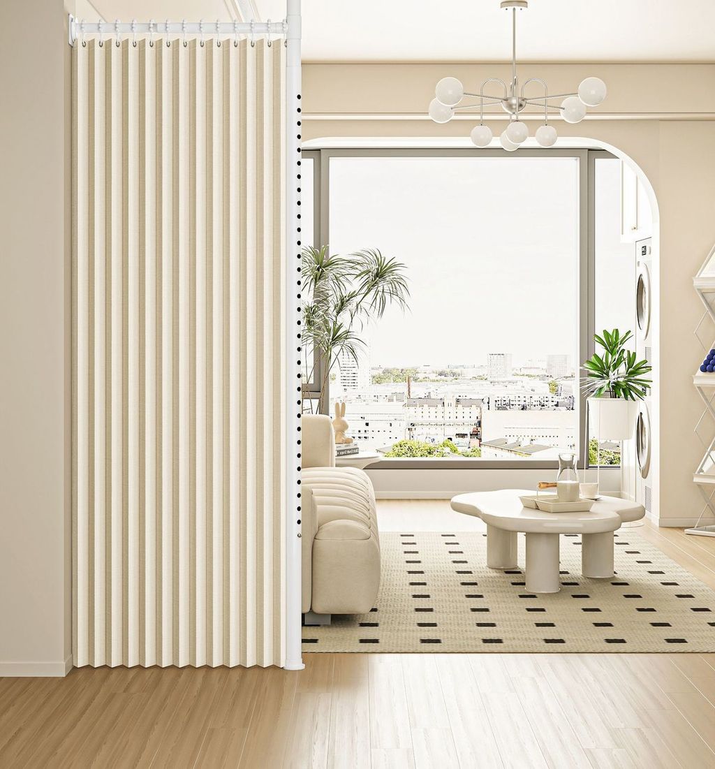 [in stock] Door Curtain Partition Curtain No Drilling Needed Living ...