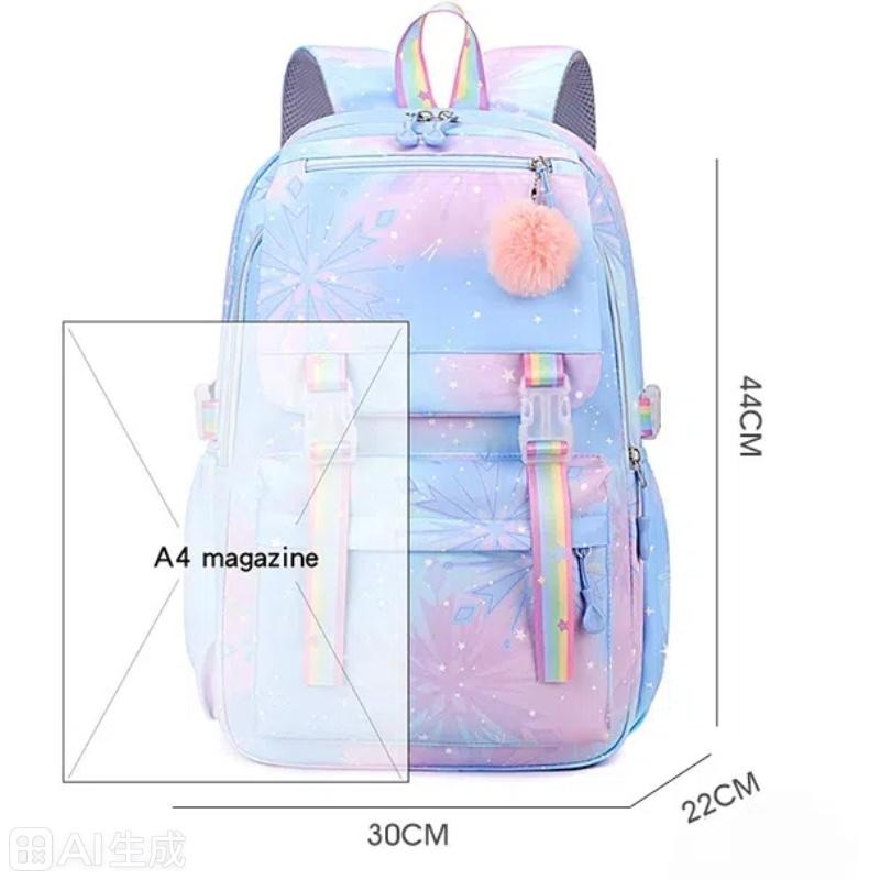 New KPop Demon Hunters Starry Sky Backpack SAJA BOYS Cartoon Printed ...