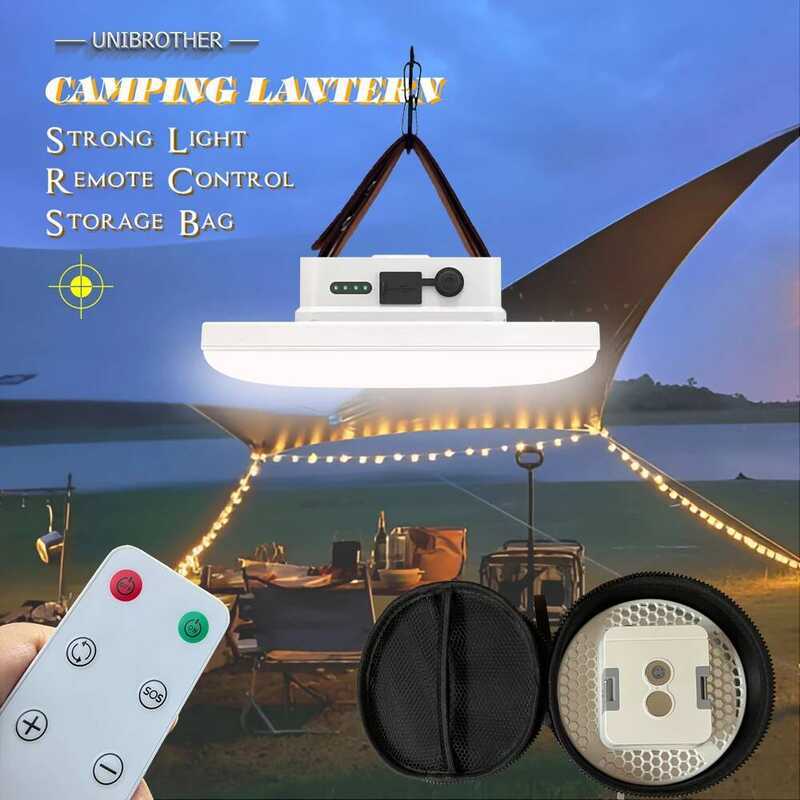 Remote Control Rechargeable LED Magnet Camping Lantern 13500mAh ...