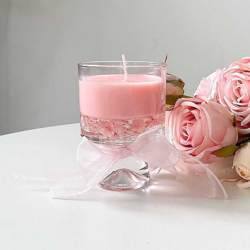Ins Style Cherry Blossom Falling Scented Candle Gift Box Set Household ...