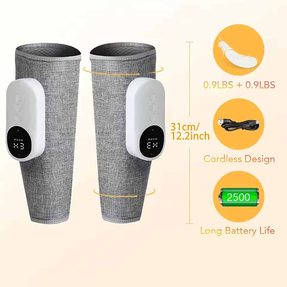 Beluge Eletric 360° Air Pressure Calf Massager Pressotherapy Wireless ...